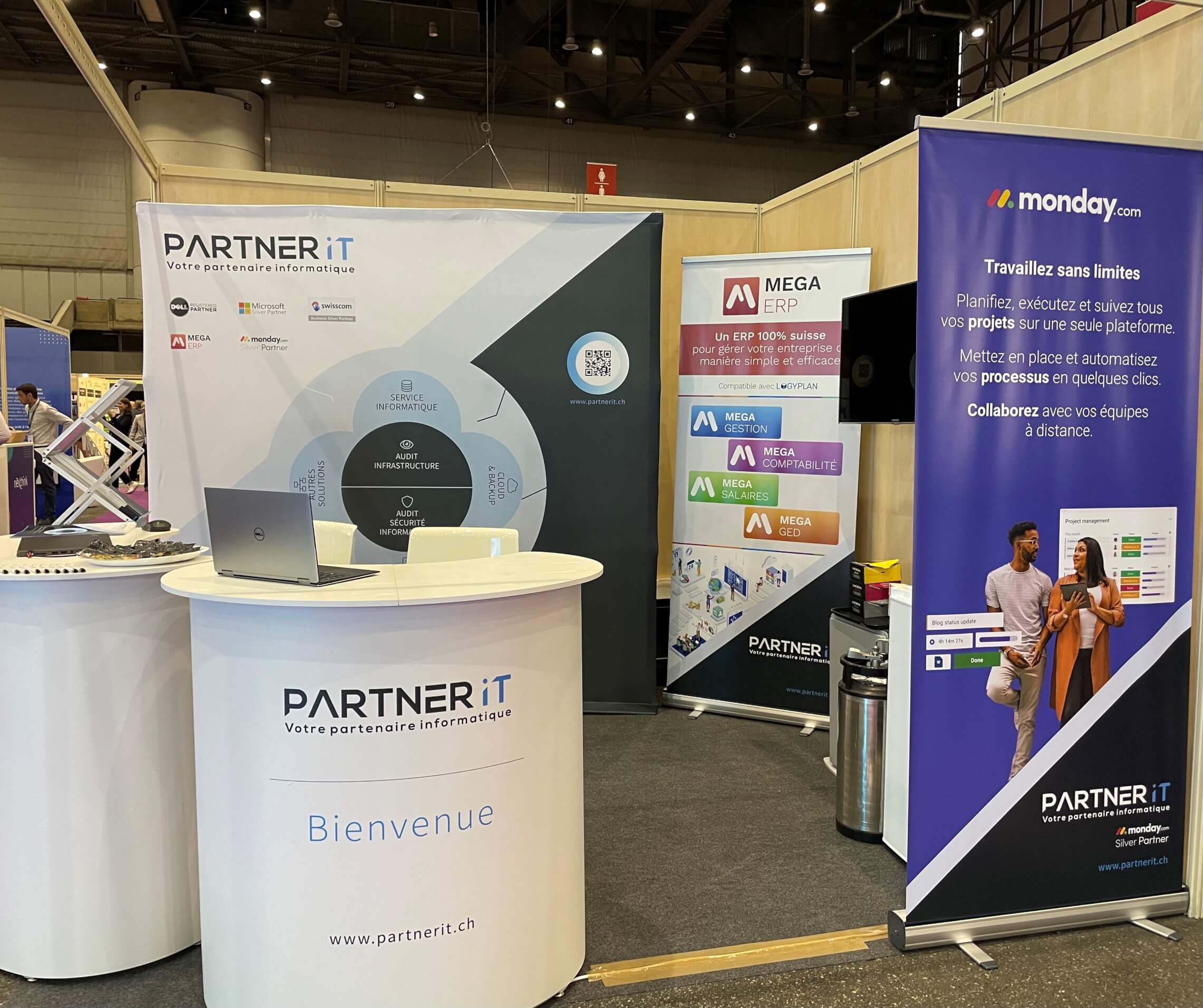 Nous exposons au LEC à Palexpo, Genève, Stand IT 13 - Partner IT