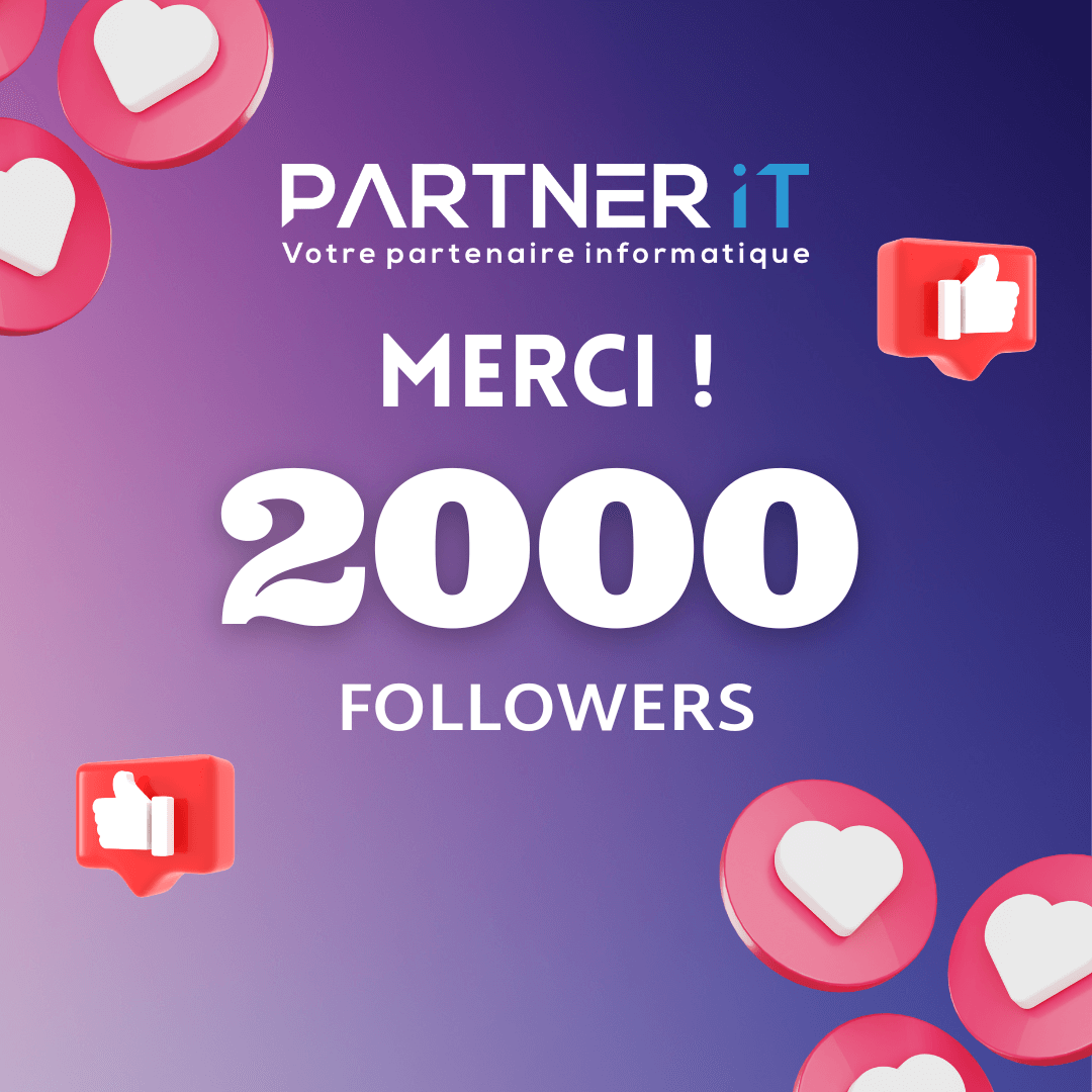 Nous avons obtenu 2000 followers sur LinkedIn, aidez-nous à atteindre ...